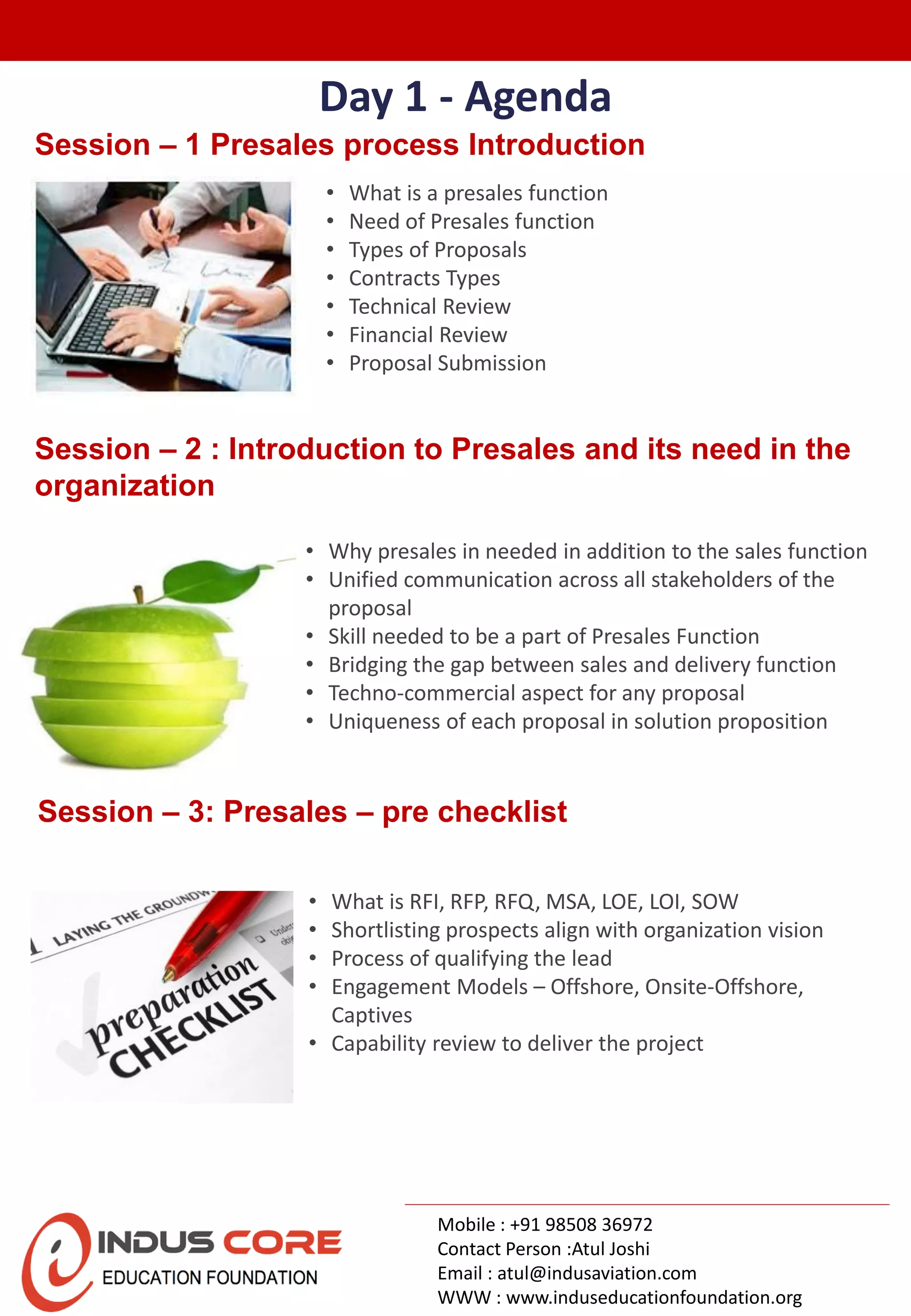 Presales Overview-Training | PDF