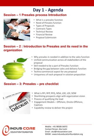Presales Overview-Training | PDF