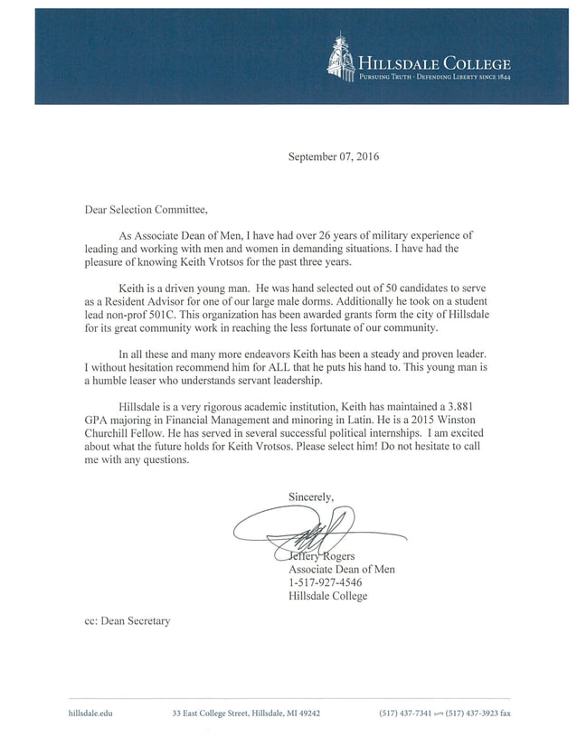 Letter of Rec | PDF