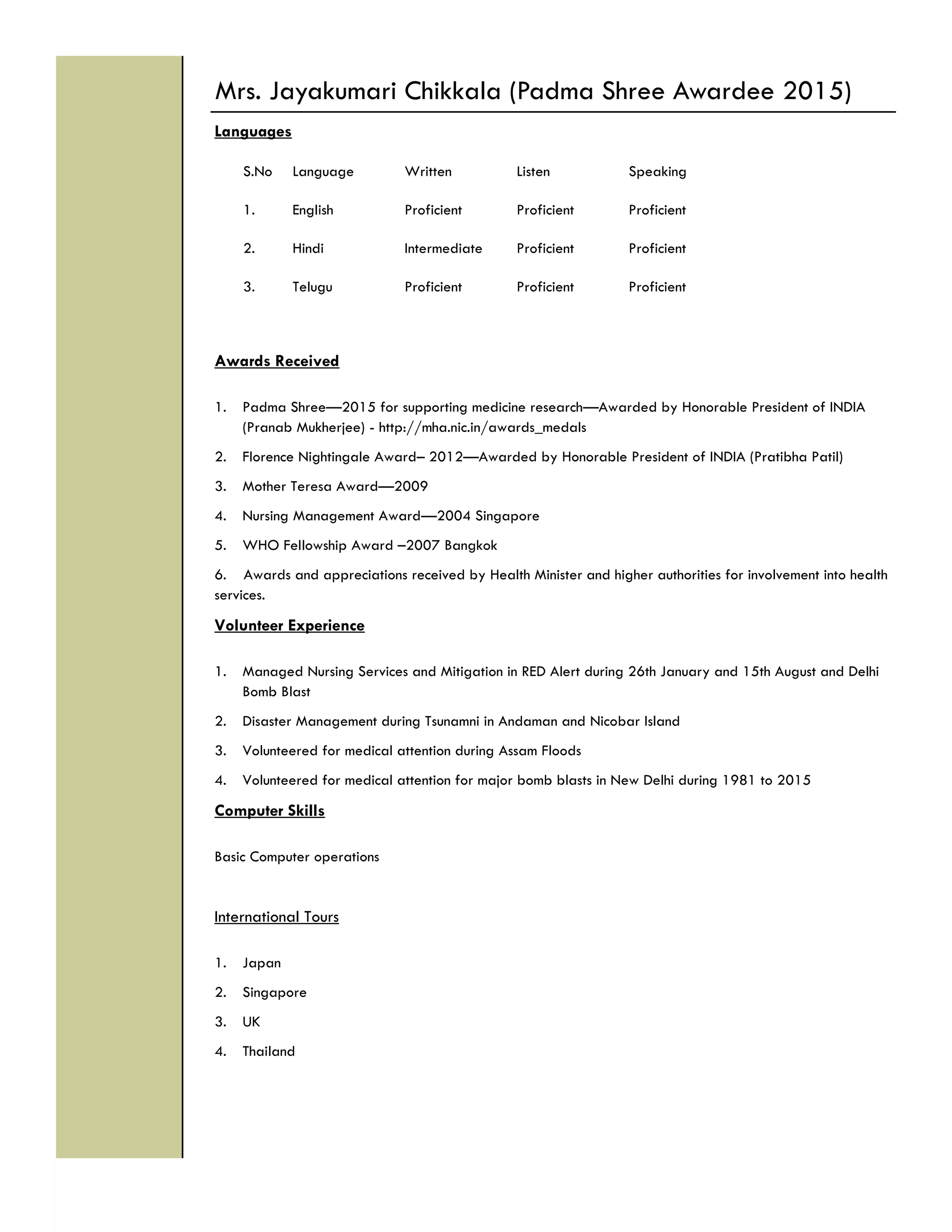 Resume Jaya Pdf