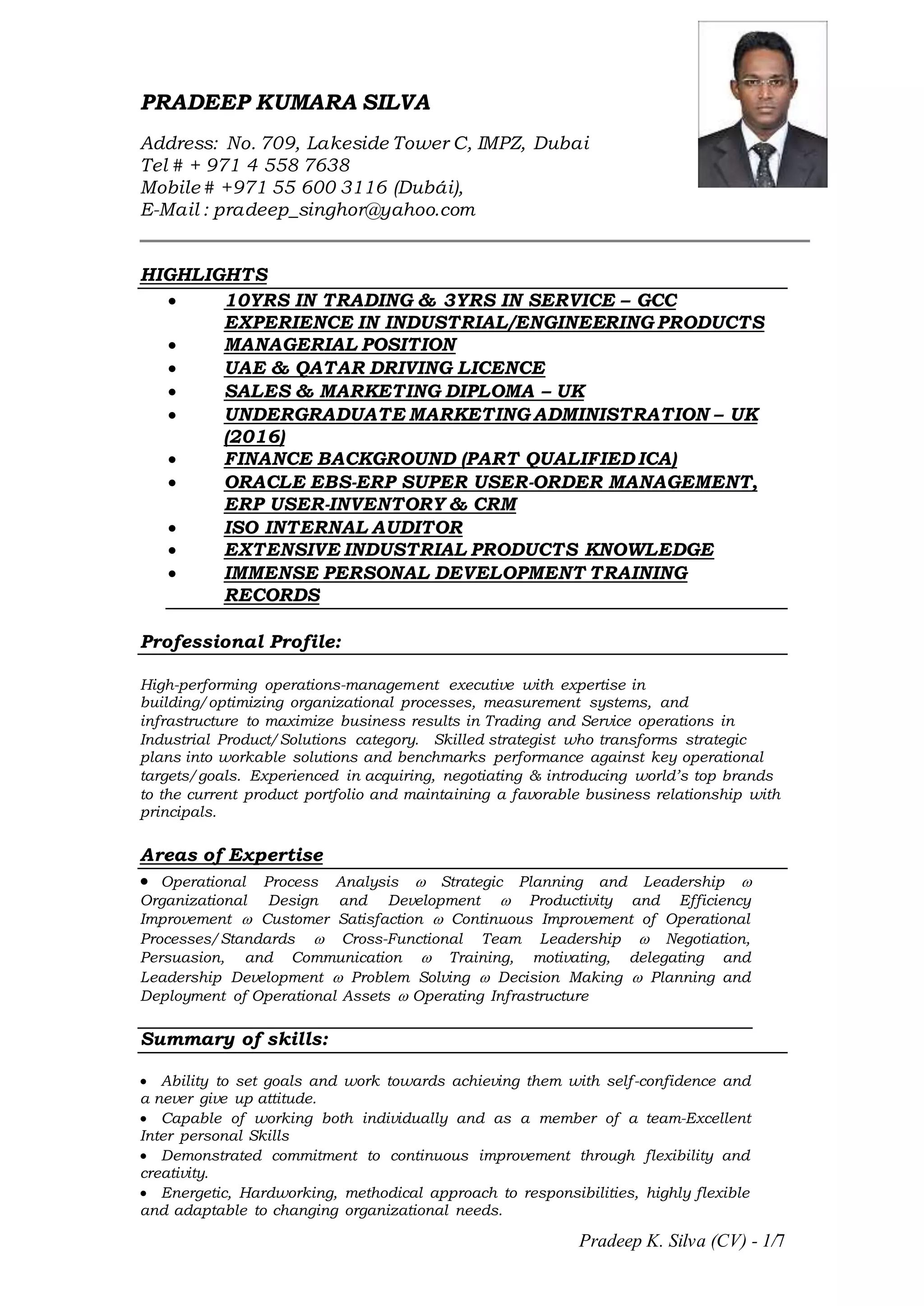 CV- Pradeep-To email | PDF