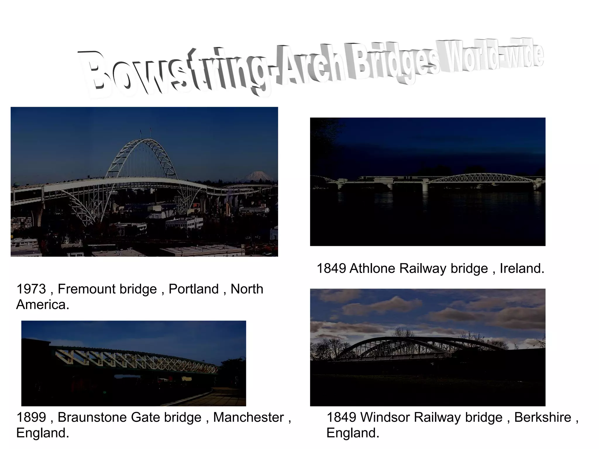 Bowstring Bridges Project | PDF | Rail Travel | Travel Type