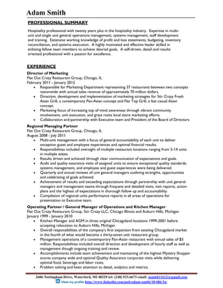 Adam Smith resume | PDF