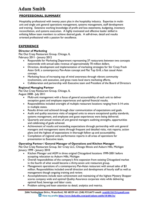 Adam Smith resume | PDF
