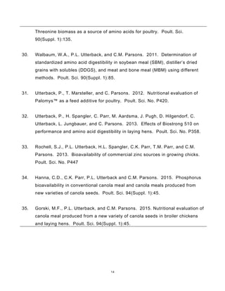 Pam Utterback CV 2016 | DOC | Birds | Pets