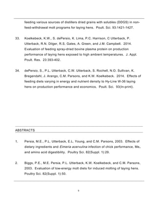 Pam Utterback CV 2016 | DOC | Birds | Pets