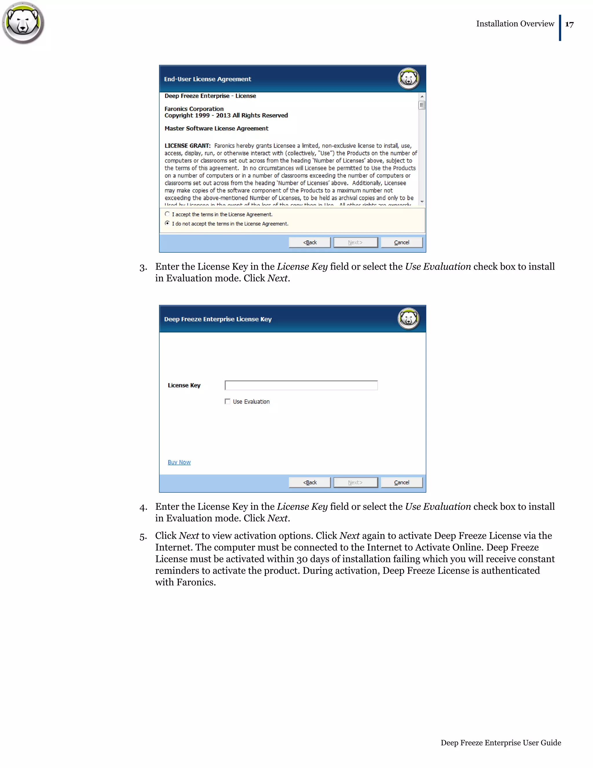 Faronics Deep Freeze Enterprise User Guide | PDF