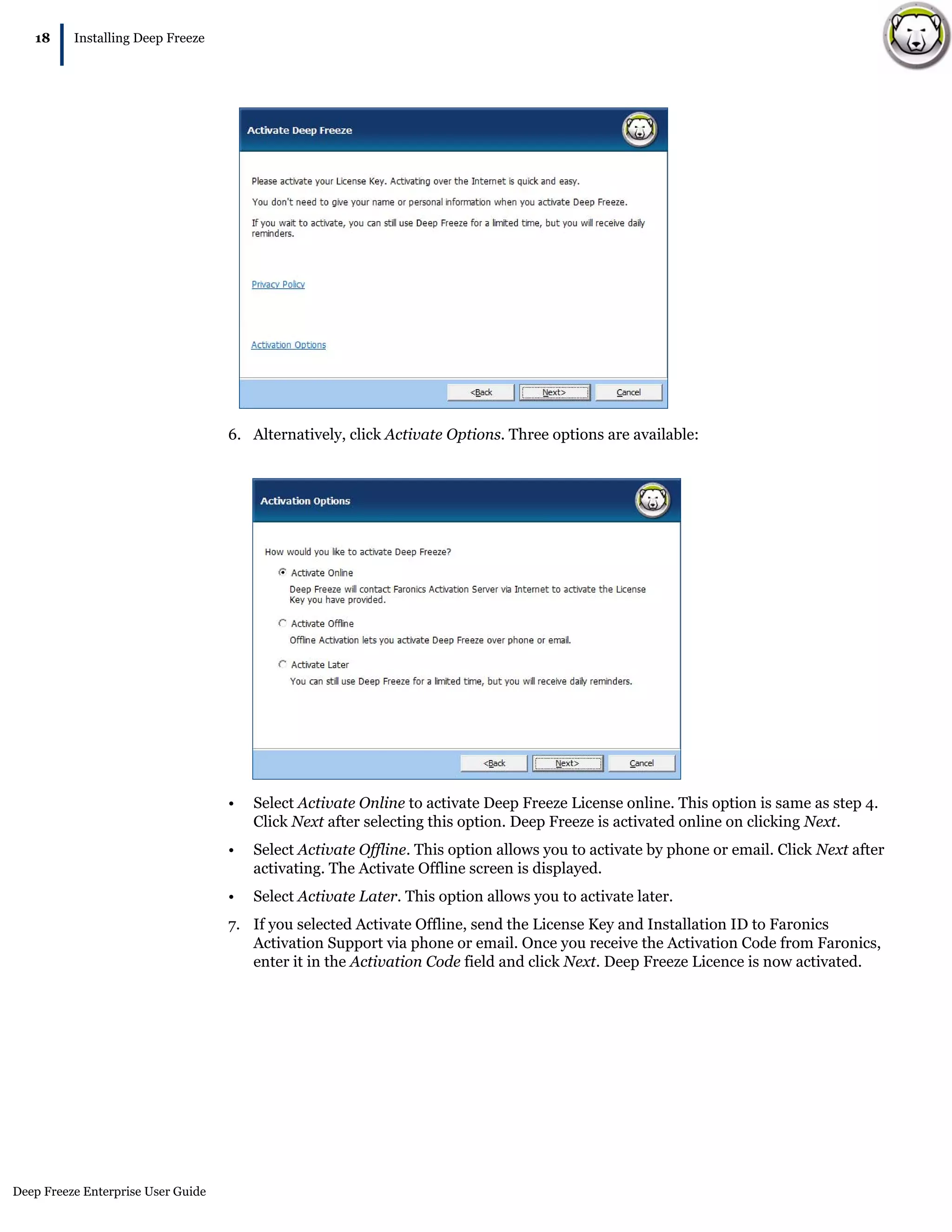 Faronics Deep Freeze Enterprise User Guide | PDF | Operating Systems | Computer Software and ...