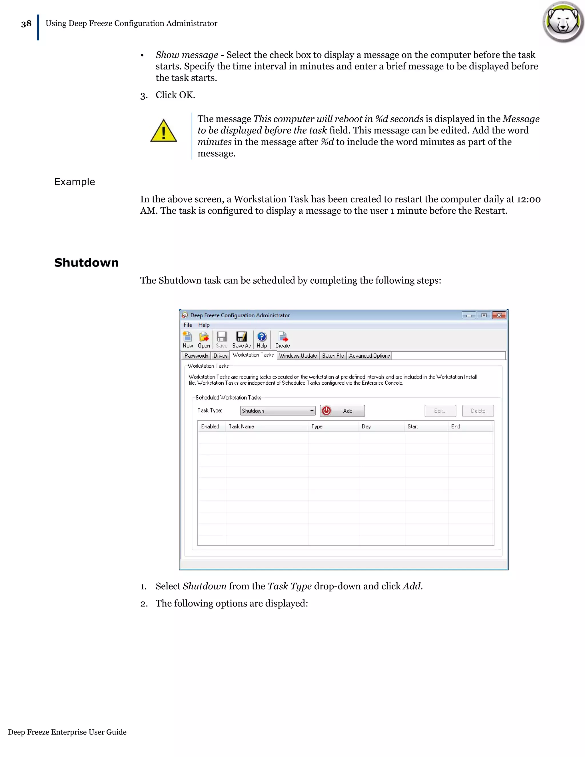 Faronics Deep Freeze Enterprise User Guide | PDF | Operating Systems | Computer Software and ...