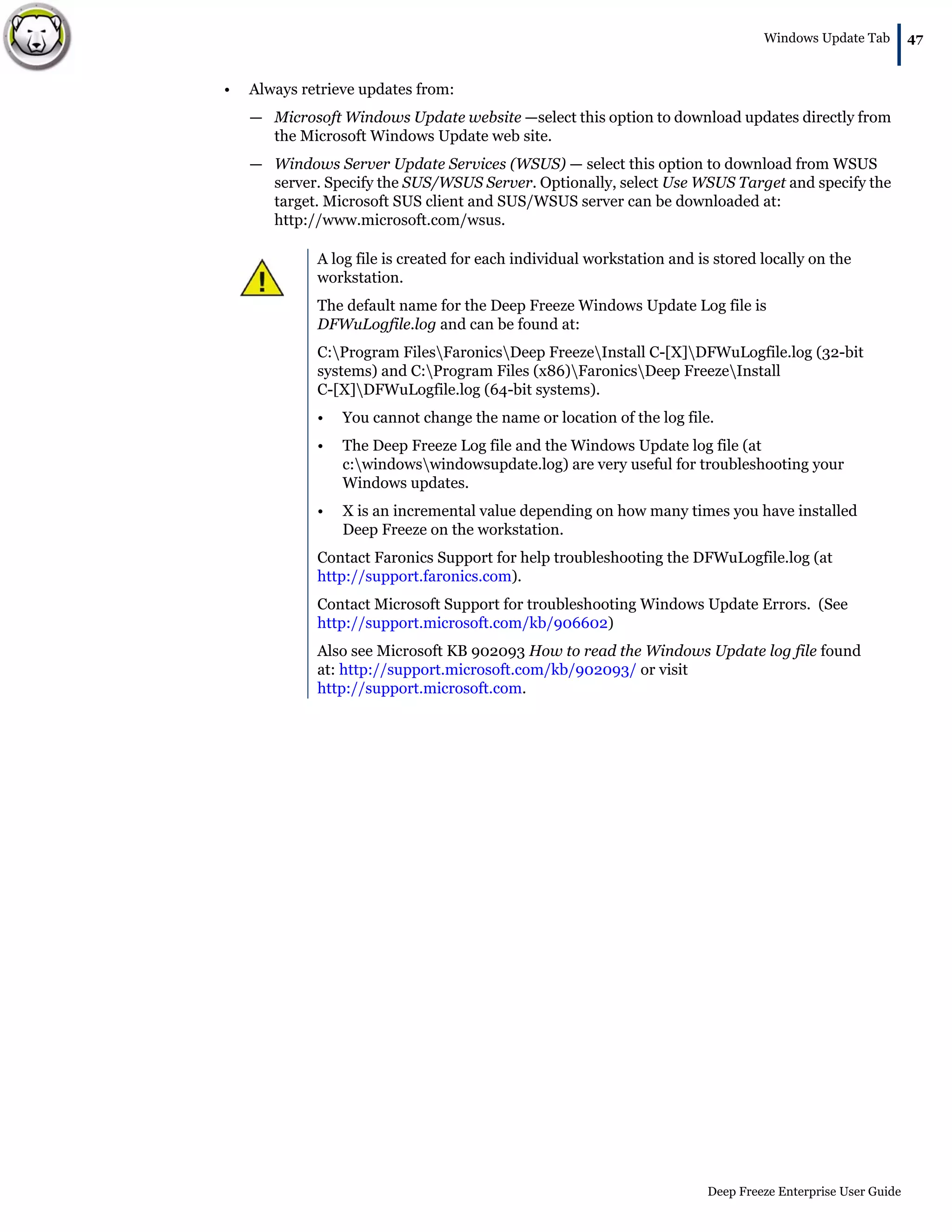 Faronics Deep Freeze Enterprise User Guide | PDF | Operating Systems | Computer Software and ...