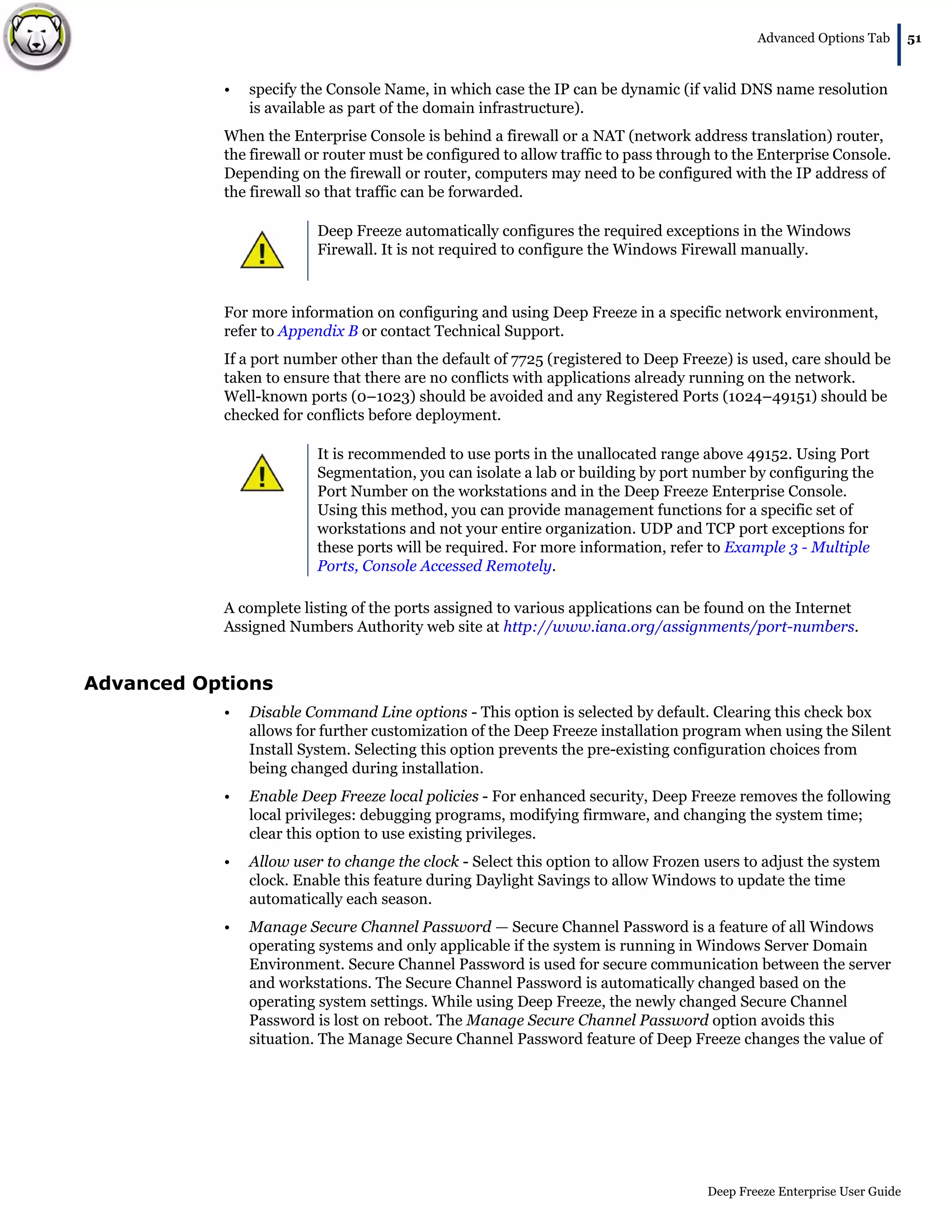 Faronics Deep Freeze Enterprise User Guide | PDF