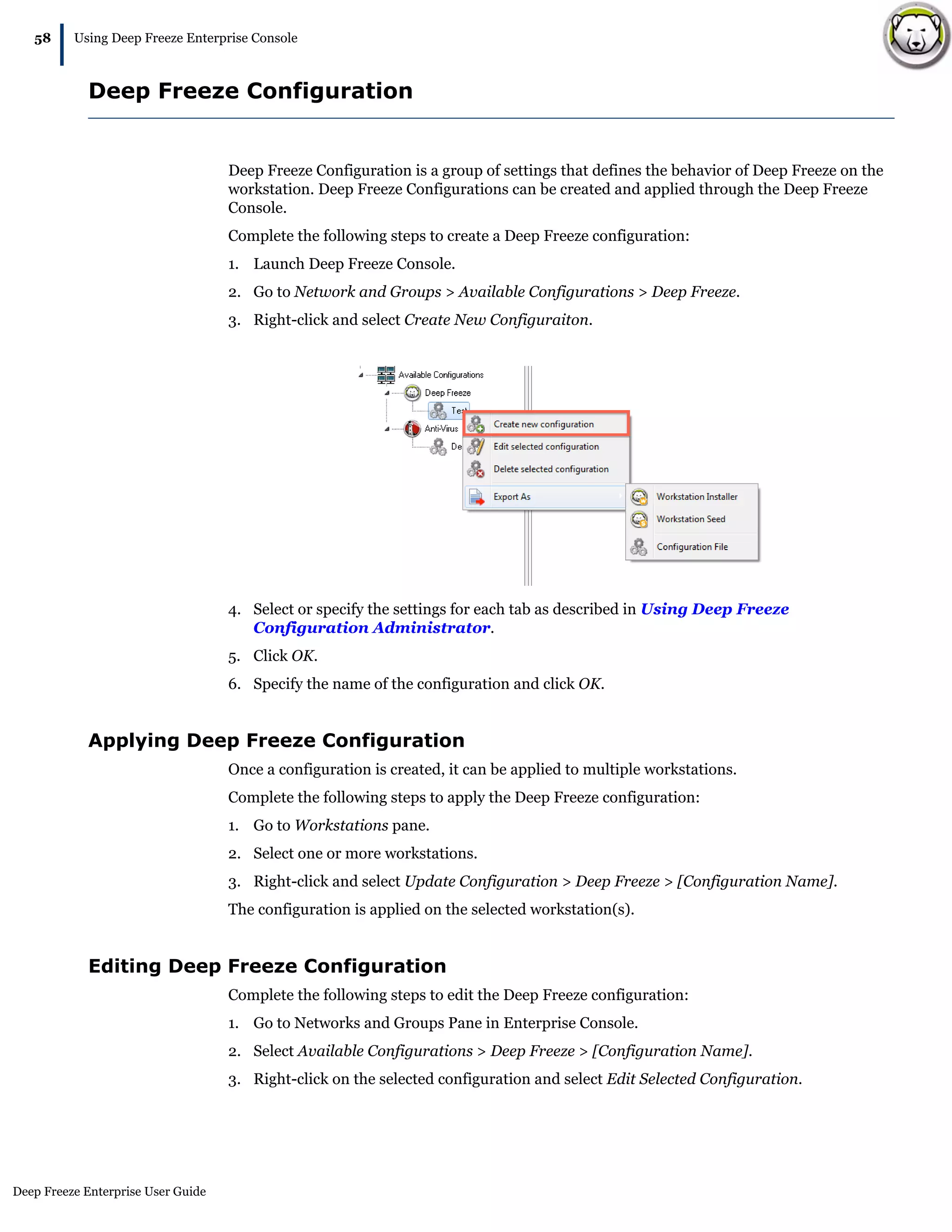 Faronics Deep Freeze Enterprise User Guide | PDF