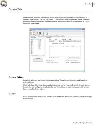 Faronics Deep Freeze Enterprise User Guide | PDF