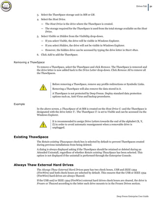 Faronics Deep Freeze Enterprise User Guide | PDF