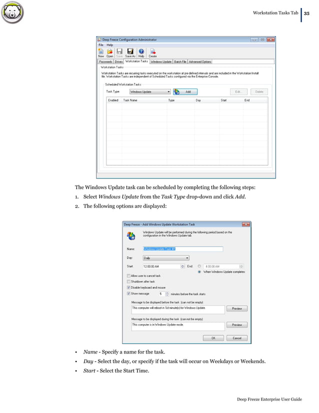 Faronics Deep Freeze Enterprise User Guide | PDF | Operating Systems | Computer Software and ...