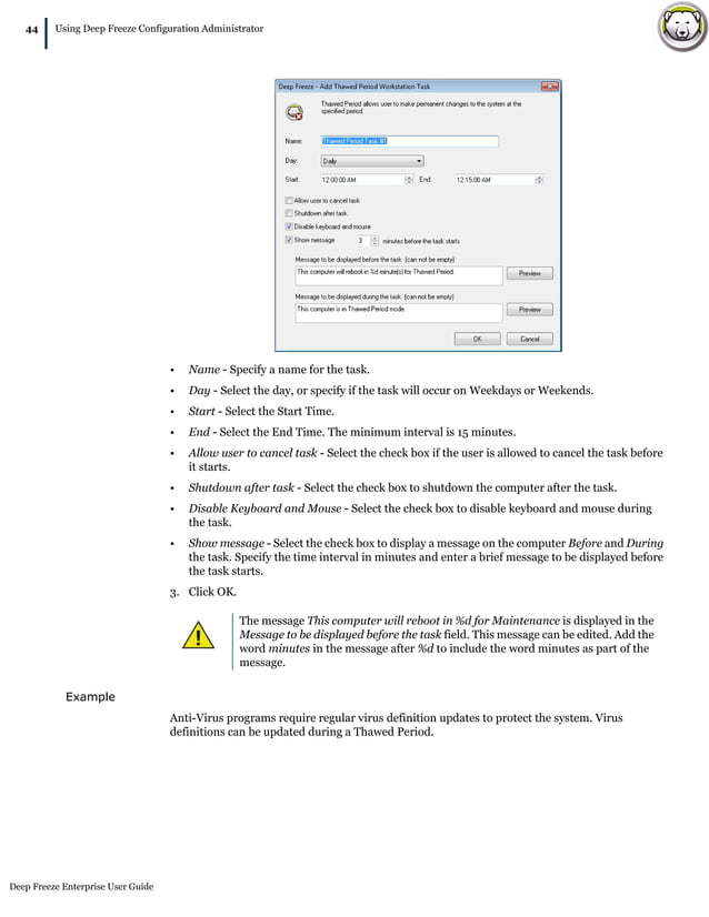 Faronics Deep Freeze Enterprise User Guide | PDF | Operating Systems | Computer Software and ...