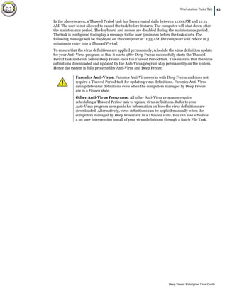 Faronics Deep Freeze Enterprise User Guide | PDF