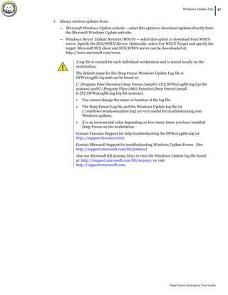 Faronics Deep Freeze Enterprise User Guide | PDF