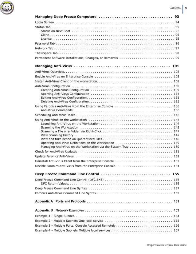 Faronics Deep Freeze Enterprise User Guide | PDF | Operating Systems | Computer Software and ...