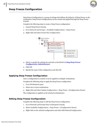 Faronics Deep Freeze Enterprise User Guide | PDF