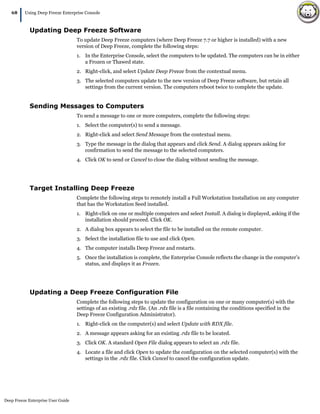 Faronics Deep Freeze Enterprise User Guide | PDF