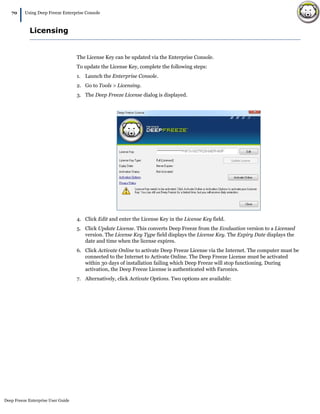 Faronics Deep Freeze Enterprise User Guide | PDF