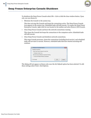 Faronics Deep Freeze Enterprise User Guide | PDF