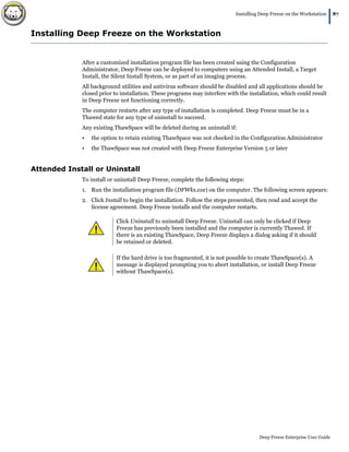 Faronics Deep Freeze Enterprise User Guide | PDF