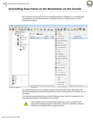 Faronics Deep Freeze Enterprise User Guide | PDF