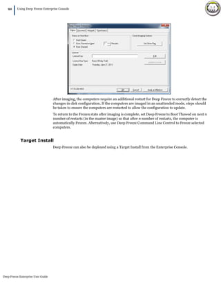 Faronics Deep Freeze Enterprise User Guide | PDF