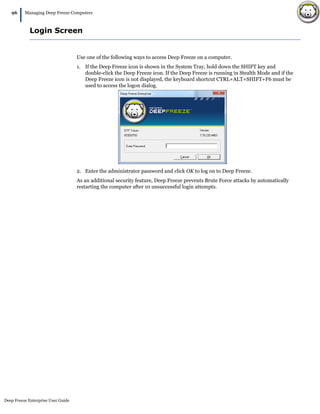Faronics Deep Freeze Enterprise User Guide | PDF