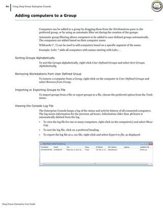 Faronics Deep Freeze Enterprise User Guide | PDF | Operating Systems ...