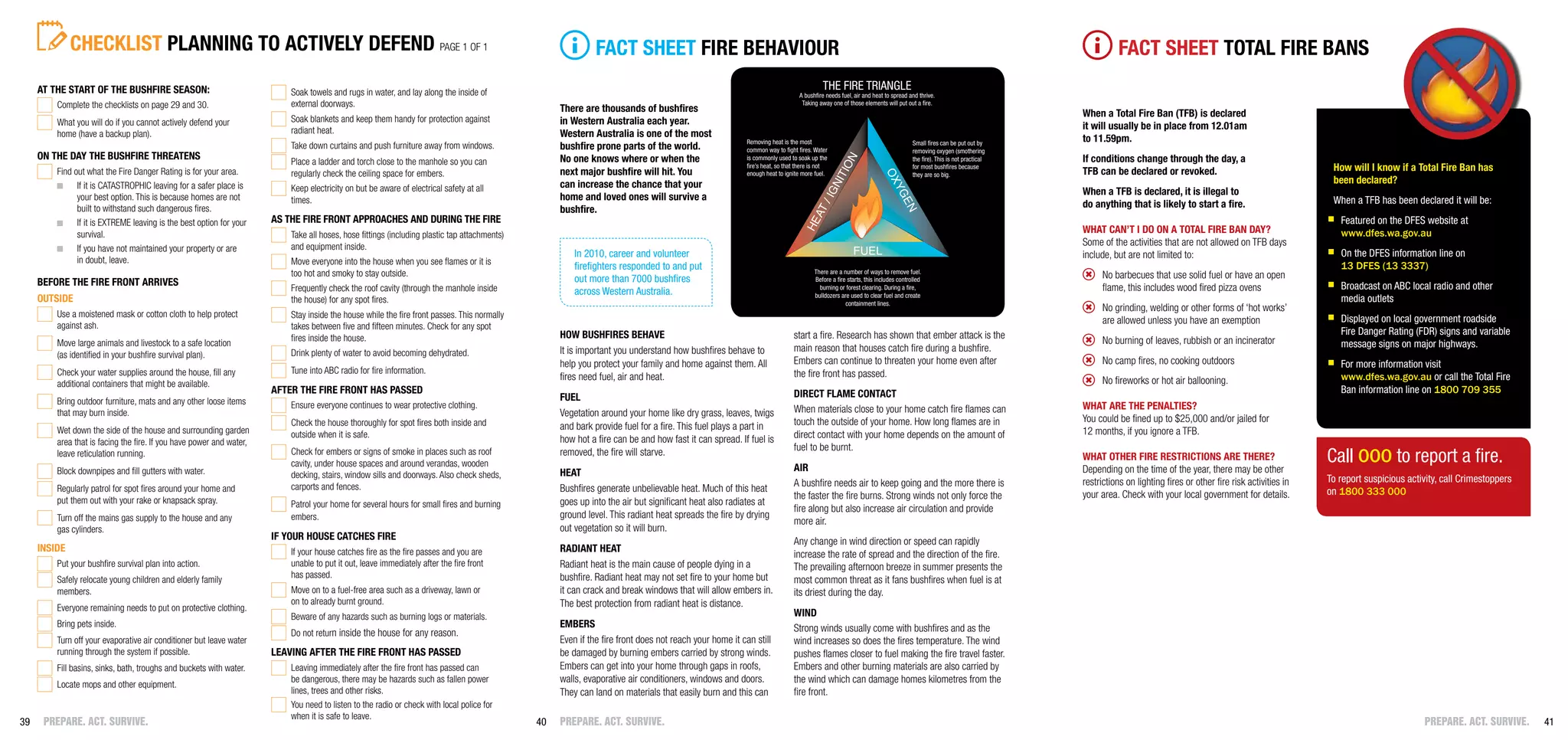 Dfes bushfire prepare act-survive_booklet | PDF