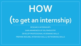 MIS Internship Presentation | PPTX