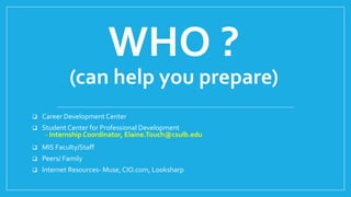 MIS Internship Presentation | PPTX