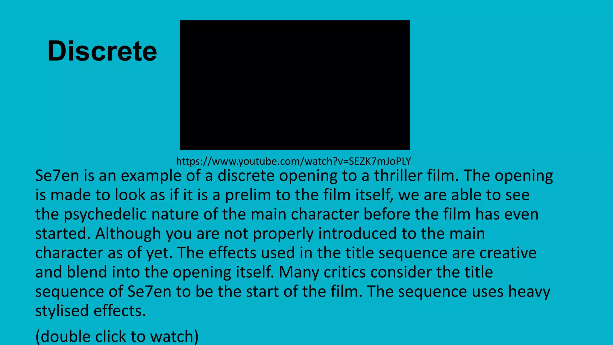 Dfferent types of title sequences | PPT