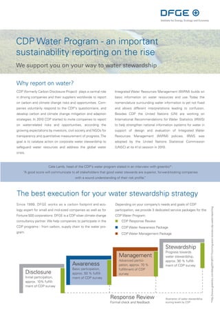 DFGE | CDP Water | Services | PDF