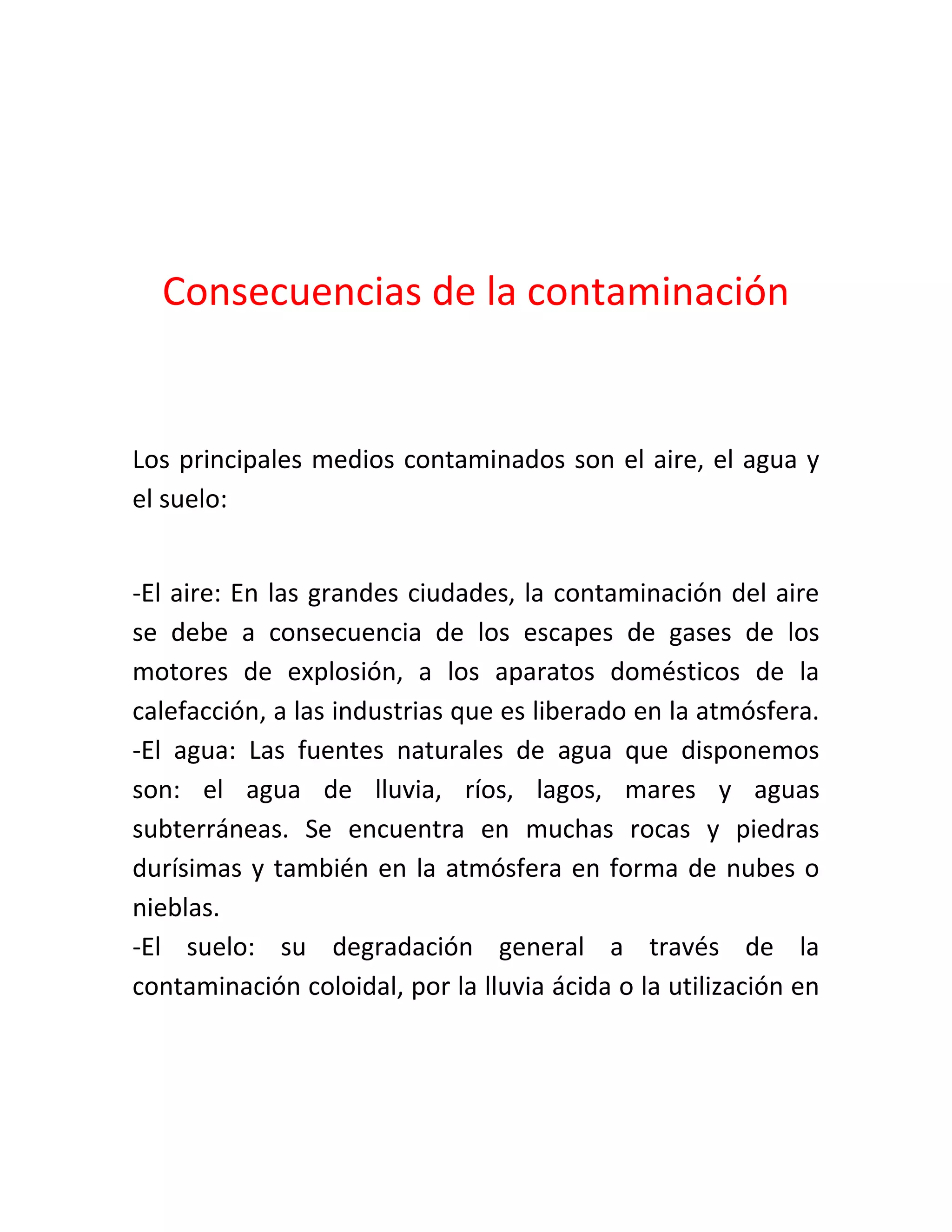 Contaminación | PDF