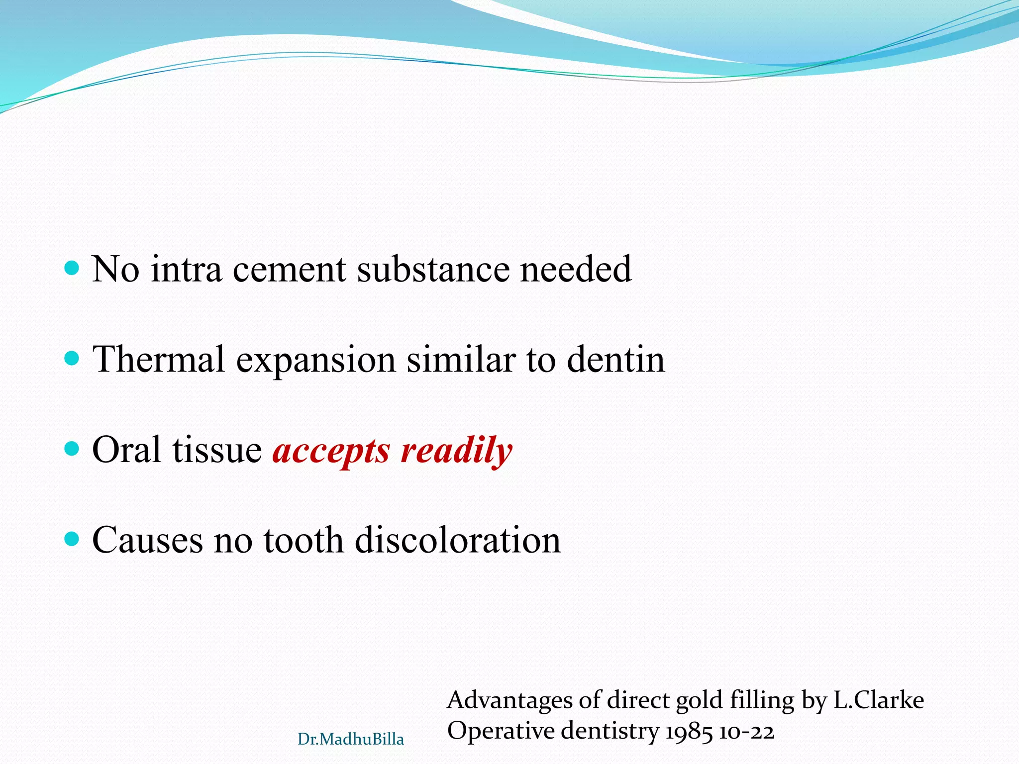 Direct Filling Gold | PPTX