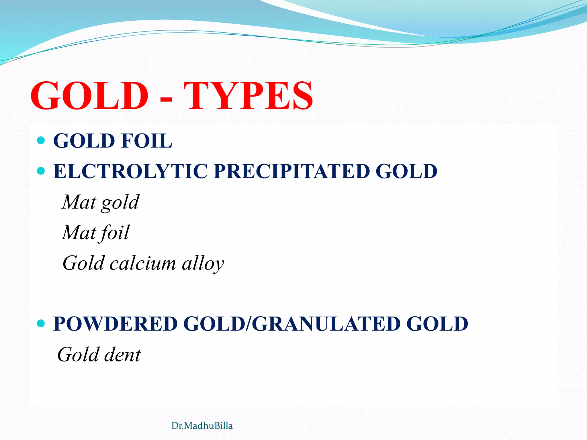 Direct Filling Gold | PPTX