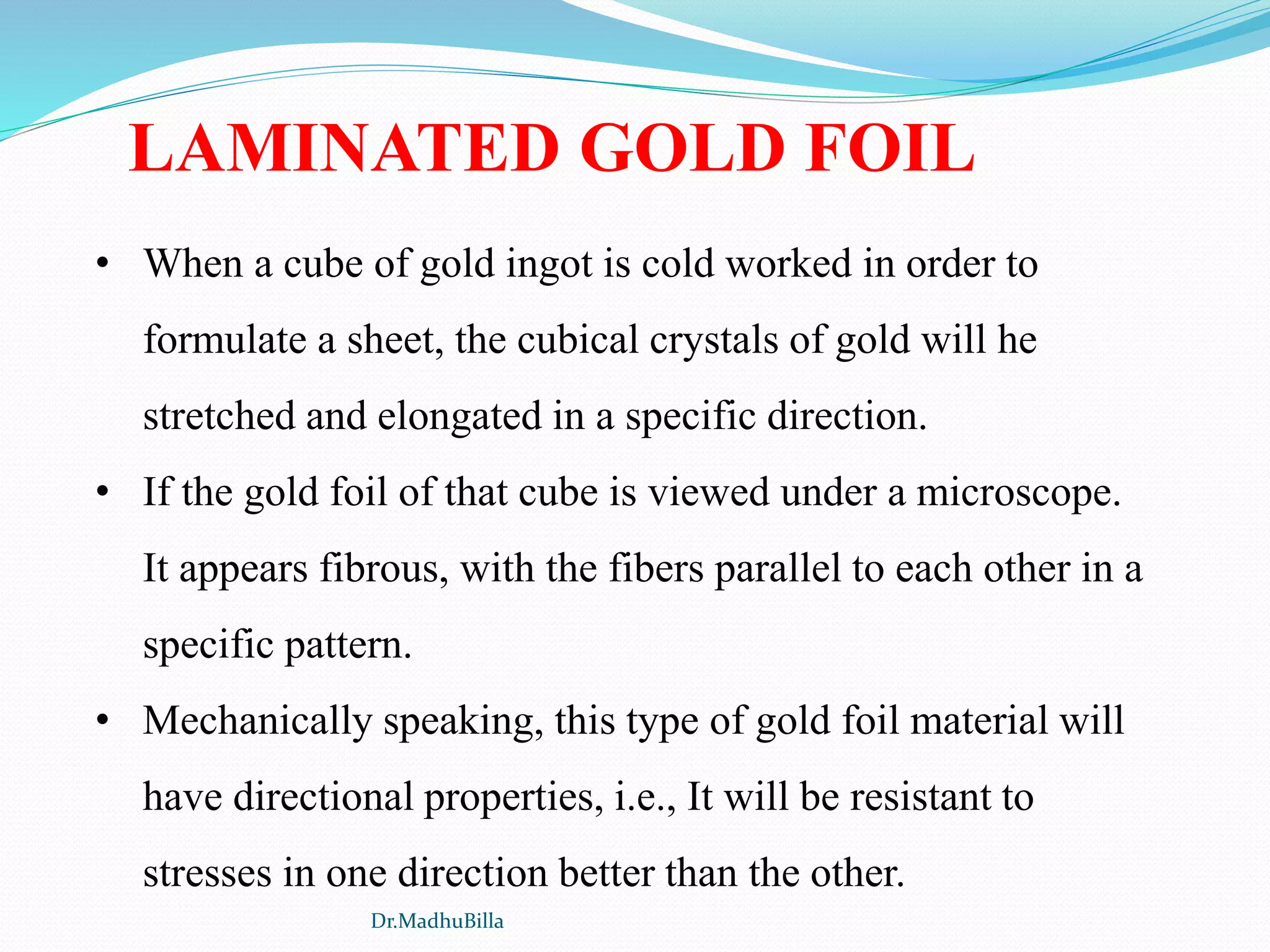 Direct Filling Gold | PPTX