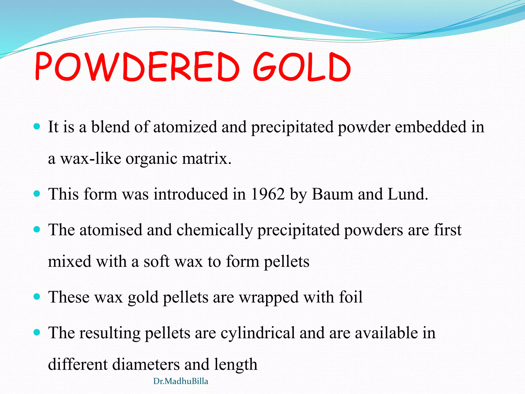 Direct Filling Gold | PPTX