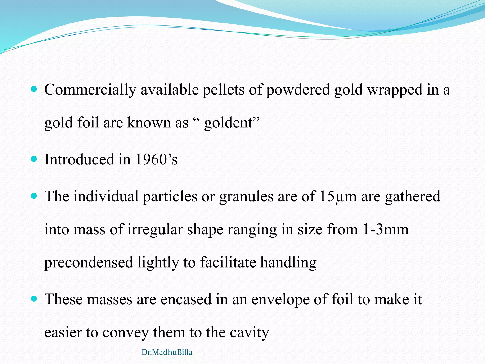 Direct Filling Gold | PPTX