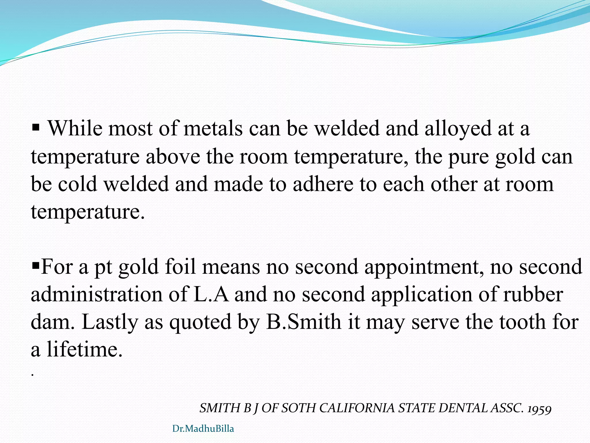 Direct Filling Gold | PPTX