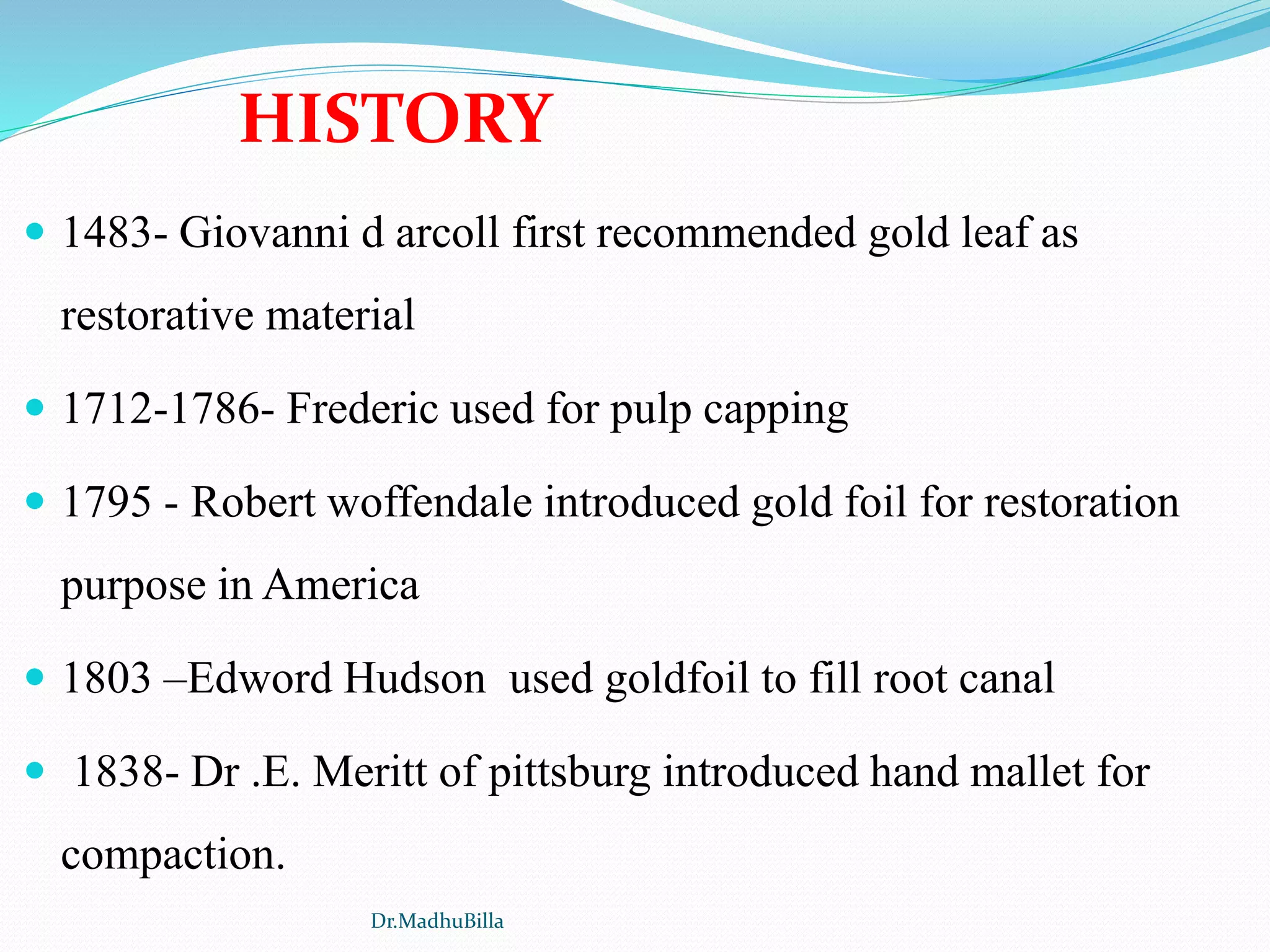 Direct Filling Gold | PPTX