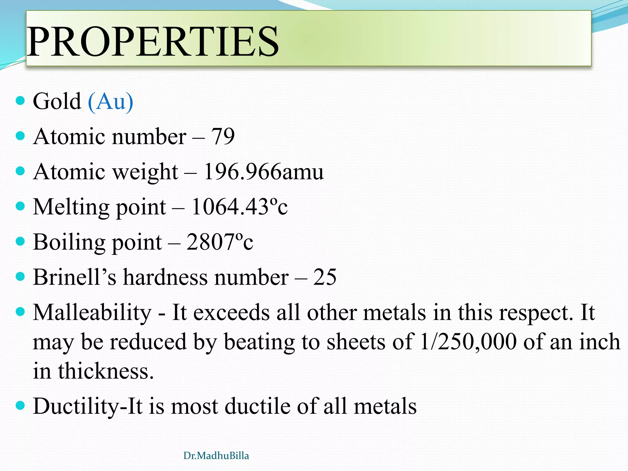 Direct Filling Gold | PPTX