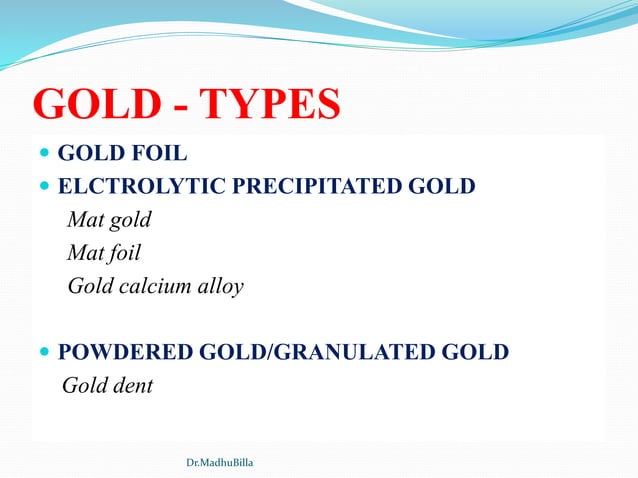 Direct Filling Gold | PPTX