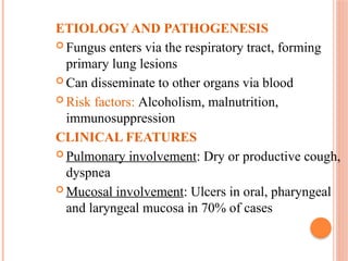 Title : DEEP FUNGAL INFECTIONS AND IT'S TYPES | PPT