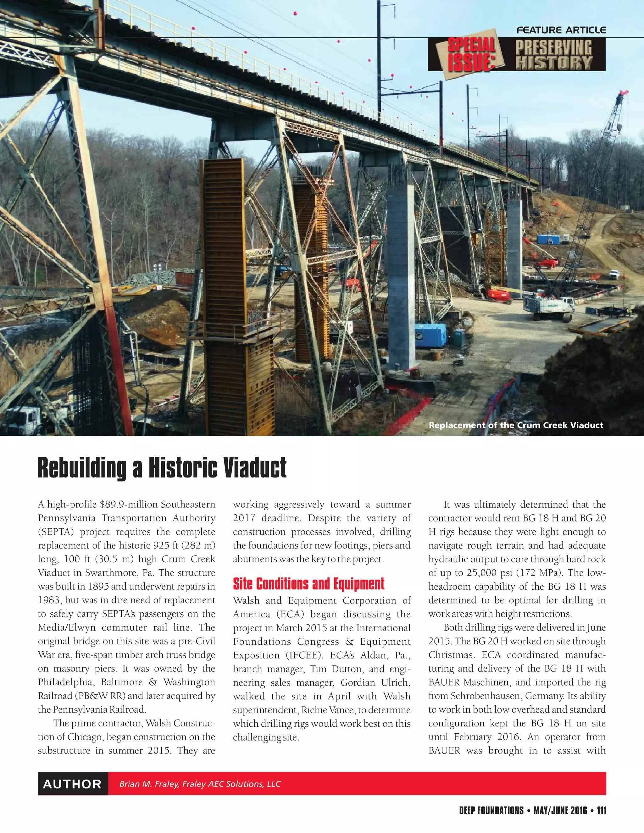 Rebuilding a Historic Viaduct | PDF