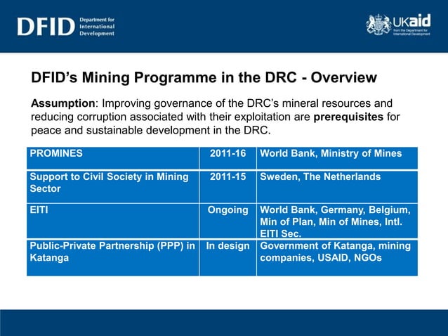 DfID, extractives and development, focus on africa | PDF | Non-Profit ...